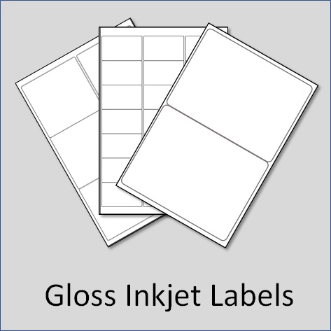 Shiny A4 Sheets - 10 Glossy White Inkjet Labels - High Gloss Printer ...