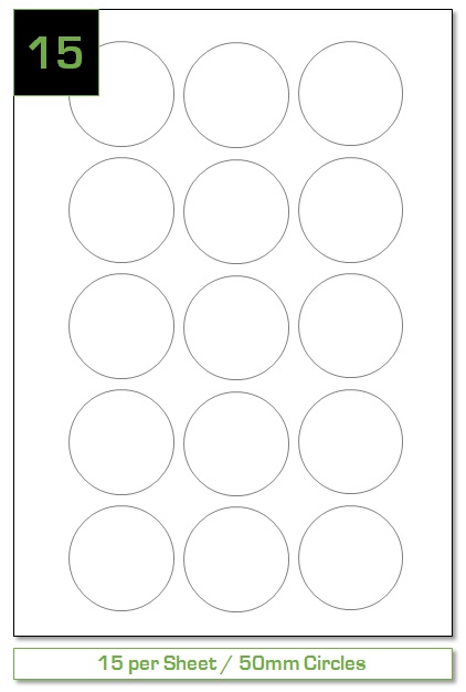 A4 Laser Metallic Gold Coloured Sheets | 50mm Round Adhesive Circle ...